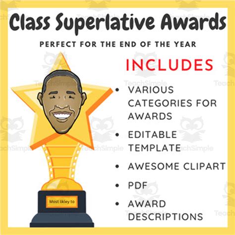 Class Superlative Awards By Teach Simple