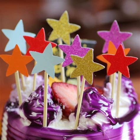 Jual Cake Topper Mini Star Mini Love Cupcake 10pc Shopee Indonesia