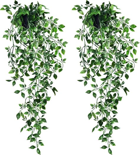 Rollway 2 Db Cserepes Műnövény 75 Cm Élethű Borostyán Függ