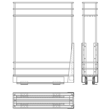 Карго 150мм нижнє кріплення колір хром розмір размер 98х385х470мм 2 полиці Id 1787154665