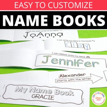Name Books Editable By Jennifer Hier At Early Learning Ideas TpT
