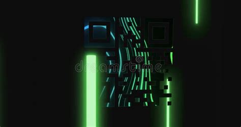 Qr Code Being Scanned With A Red Laser Seamless Looping Animation Of Electronic Qr Code Scanner