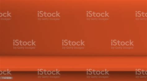 그라데이션 메쉬 벡터 테이블입니다 빈 생생한 오렌지 색상 테이블의 배경 스튜디오 룸 비즈니스 제품에 대 한 광고 복사 공간 표시를 사용 하 여 콘텐츠 웹 사이트에서 배너