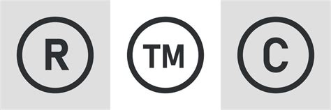 White Registered Trademark Symbol Vector