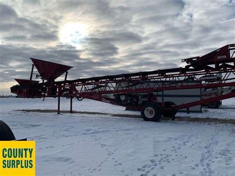 Superior M4200 Self Contained Portable Radial Stacking 80ft Conveyor Michener Allen