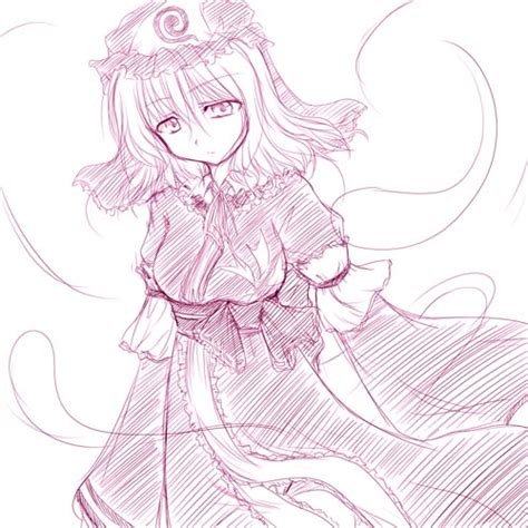 Saigyouji Yuyuko Touhou Drawn By Misana Danbooru