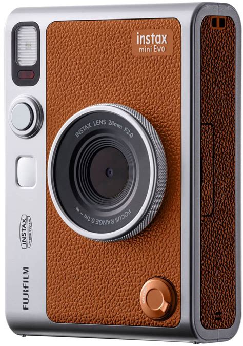 Fujifilm Instax Mini Evo Instant Film Camera Brown 16812534 Best Buy