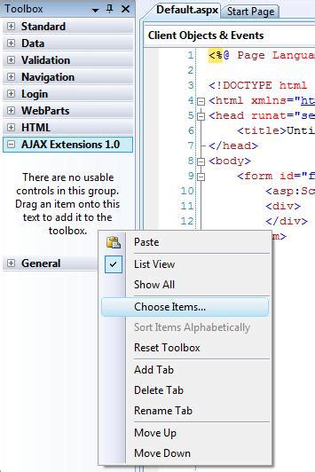 Using Vs 2008 To Target Aspnet Ajax 10 Net Blog