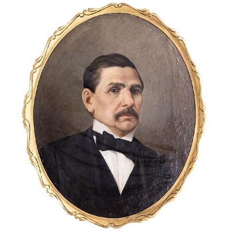 JoaquÍn Flores MÉxico Siglo Xix Retrato De Caballero Óleo Sobre Tela