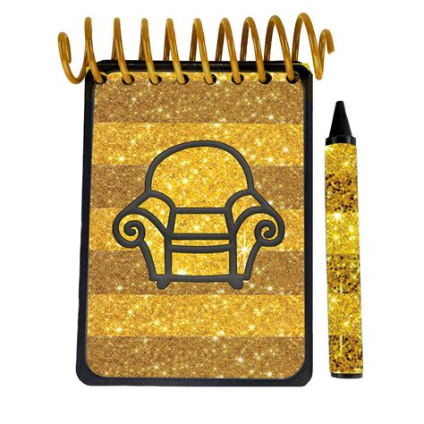 Handcrafted Handy Dandy Golden Notebook Handcrafted