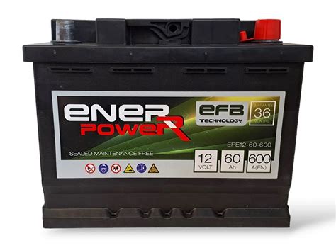 Enerpower Efb Start Stop 12v 60ah 600a Centrum Akumulatorów