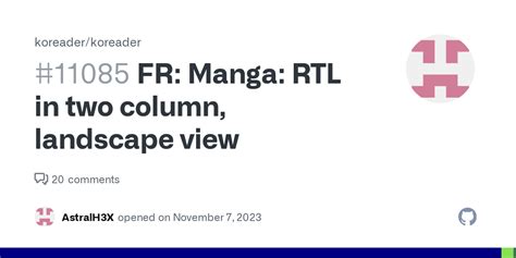 Fr Manga Rtl In Two Column Landscape View · Issue 11085 · Koreaderkoreader · Github