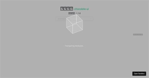 Chocolate Ui Examples CodeSandbox