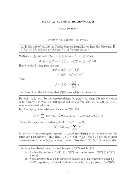 Analysis Of Completeness And Separability Of L2 Z Space Pdf Hilbert Space Continuous Function