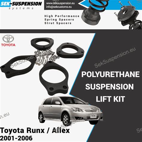 Toyota Corolla Runx Allex Suspension Lift Kit Seksuspension
