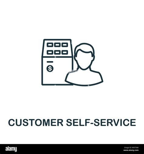 Customer Self Service Outline Icon Thin Line Concept Element From Customer Service Icons