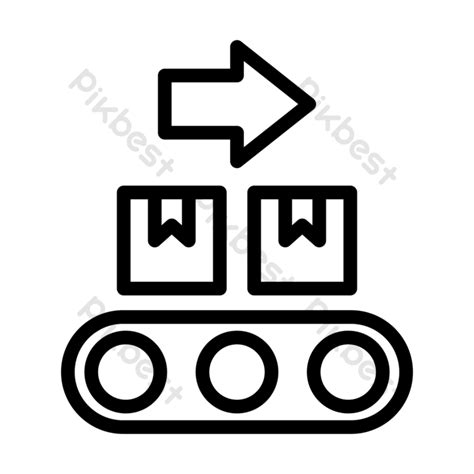 Production Lines Line Icon Vector Png Images Ai Free Download Pikbest