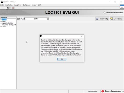 LDC1101EVM Issues Of LDC 1101 EVM GUI Running Sensors Forum