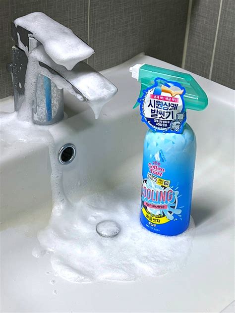 직접해본 청소 간증 온더바디 발을씻자 쿨링 다이소 풋샴푸 재구매 후기 네이버 블로그