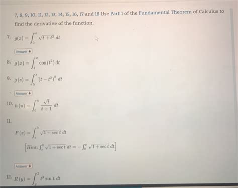 Solved 7 8 9 10 11 12 13 14 15 16 17 And 18 Use Chegg Com