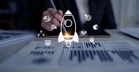 Startup Growth With Innovation Launch Strategy Latch Stock Image