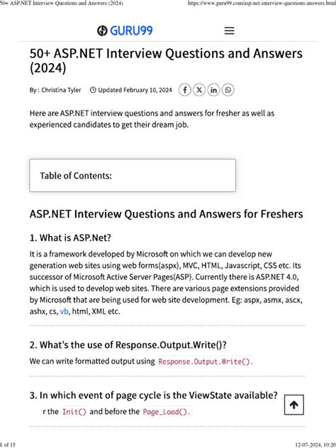 50 Interview Questions And Answers 2024 Pdf Web