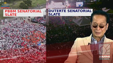 Mga Dumadalo Sa Campaign Rally Ng Administrasyon At Ng Duterte
