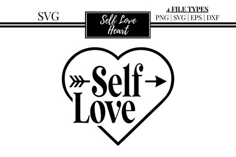 Self Love Heart Svg Graphic By Kewteepieshop · Creative Fabrica