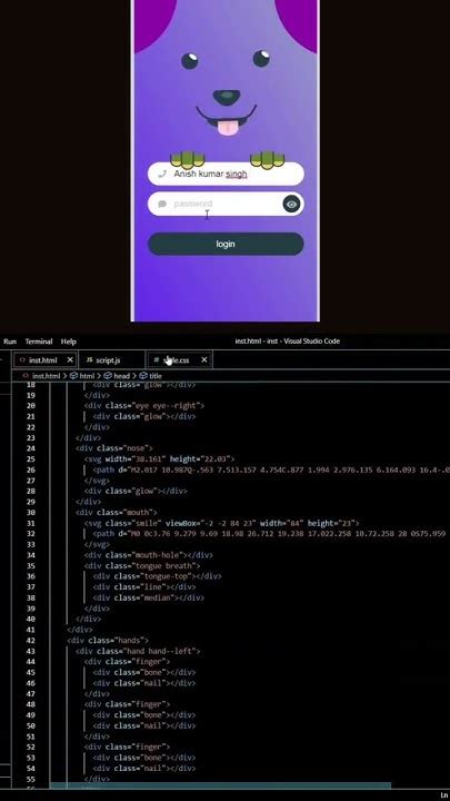 Interactive Login Page In Html And Css Frontend Development Youtube