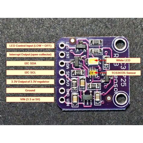 Tcs34725 Sensor Warna Rgb Filter Ir Tcs 34725 Color Sensor Module Lazada Indonesia