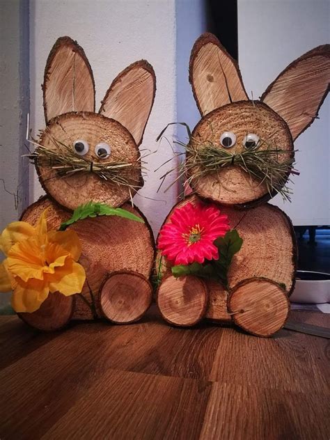 Osterhasen Basteln Aus Holz Inf Inet