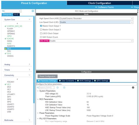 Solved Stm32h503 Mco1 Pin From Pll1q Generates No Output Page 2 Stmicroelectronics