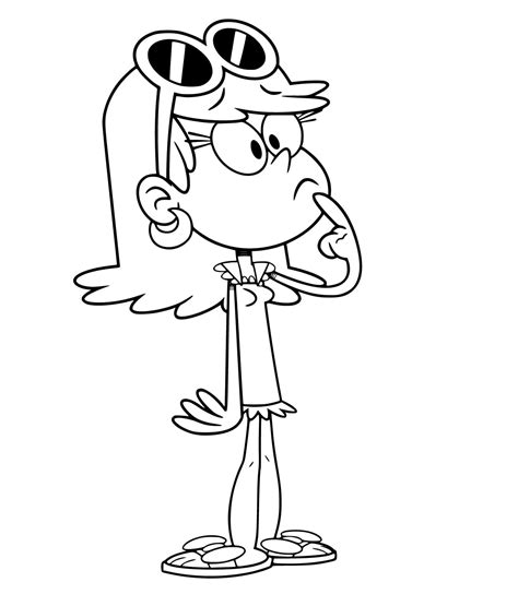 Curious Leni Loud Coloring Page Download Print Or Color Online For Free