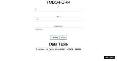 React Delete Row Examples Codesandbox