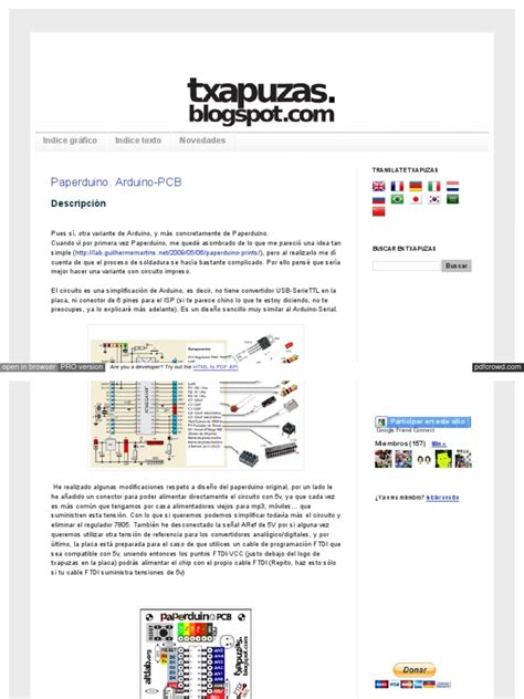 txapuzas blogspot com es 2010 07 paperduino pcb html pdf arduino condensador