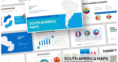 Инфографика по Южной Америке Powerpoint Шаблоны презентаций Включая путешествовать и