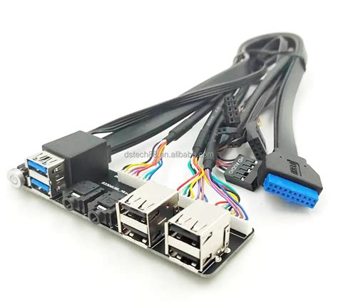 Diy Computer Case Cable Wtih Dual Usb 30 And 2 Dual Usb 20 And Hd Audio And Power Switch As