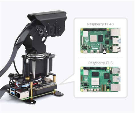 360° Omnidirectional High Torque 2 Axis Expandable Pan Tilt Camera Module Driven By Serial Bus
