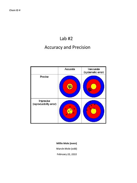 how lab 2 should look 1 pdf density accuracy and precision