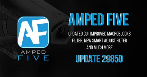 Amped Software On Linkedin Amped Five Update 29850 Updated Gui Improved Macroblocks Filter New…