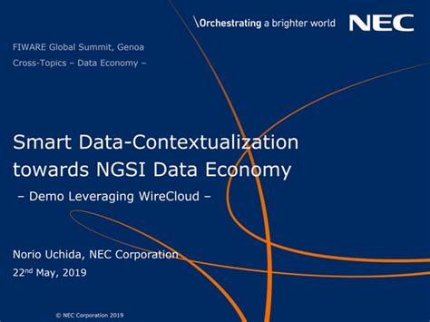 Fiware Global Summit Smart Data Contextualization Towards Ngsi Data