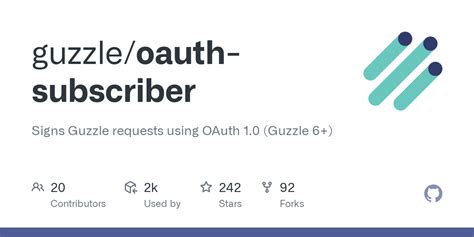 Github Guzzleoauth Subscriber Signs Guzzle Requests Using Oauth 10 Guzzle 6