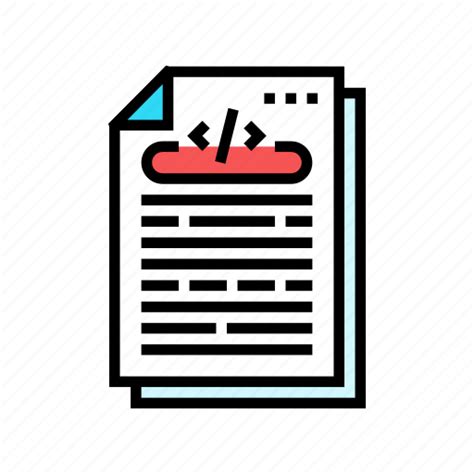Technical Writing Software Engineer Computer Code Icon Download