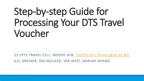 How To Complete A DTS Voucher 1 Pdf