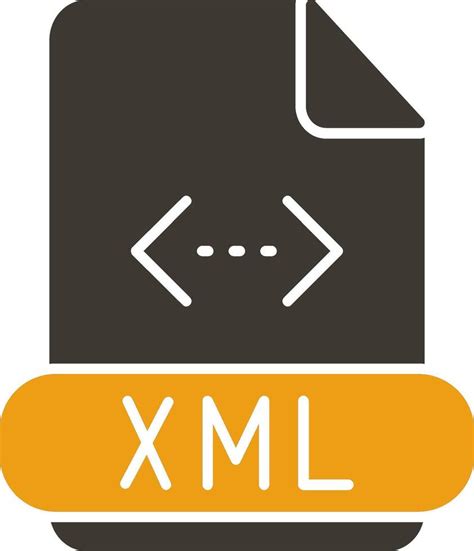 Xml Glyph Two Colour Icon 37426152 Vector Art At Vecteezy