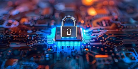 Premium Photo Closeup Image Of Secure Computer Motherboard With Lock