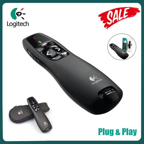 Logitech R USB Wireless Presenter Red Laser Pointer GHz Remote Control Pointer Pen For PPT