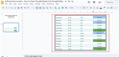 How To Insert Google Sheets Into Google Slides