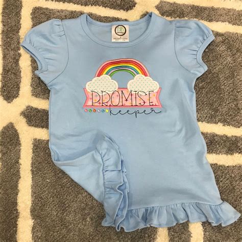 Perfect Rainbow Design On Blue Ruffled Short Sleeve Tee Etsy